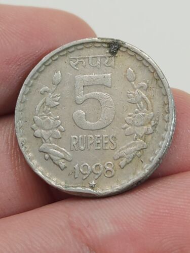 Coin, India, 5 Rupees, 1998 Star Mint Mark Kayihan Coins Tx | eBay