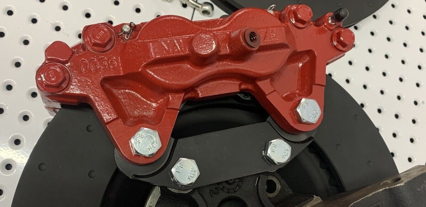 SNIPER HSV BRAKE UPGRADE 4 PISTON CALIPER 343mm DISKS GMH COMMODORE VT ...