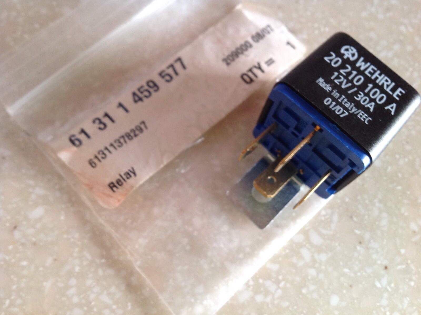 New Wehrle Relay 61311459577 MultiPurpose 4-Prong for BMW (E81) 116i ...
