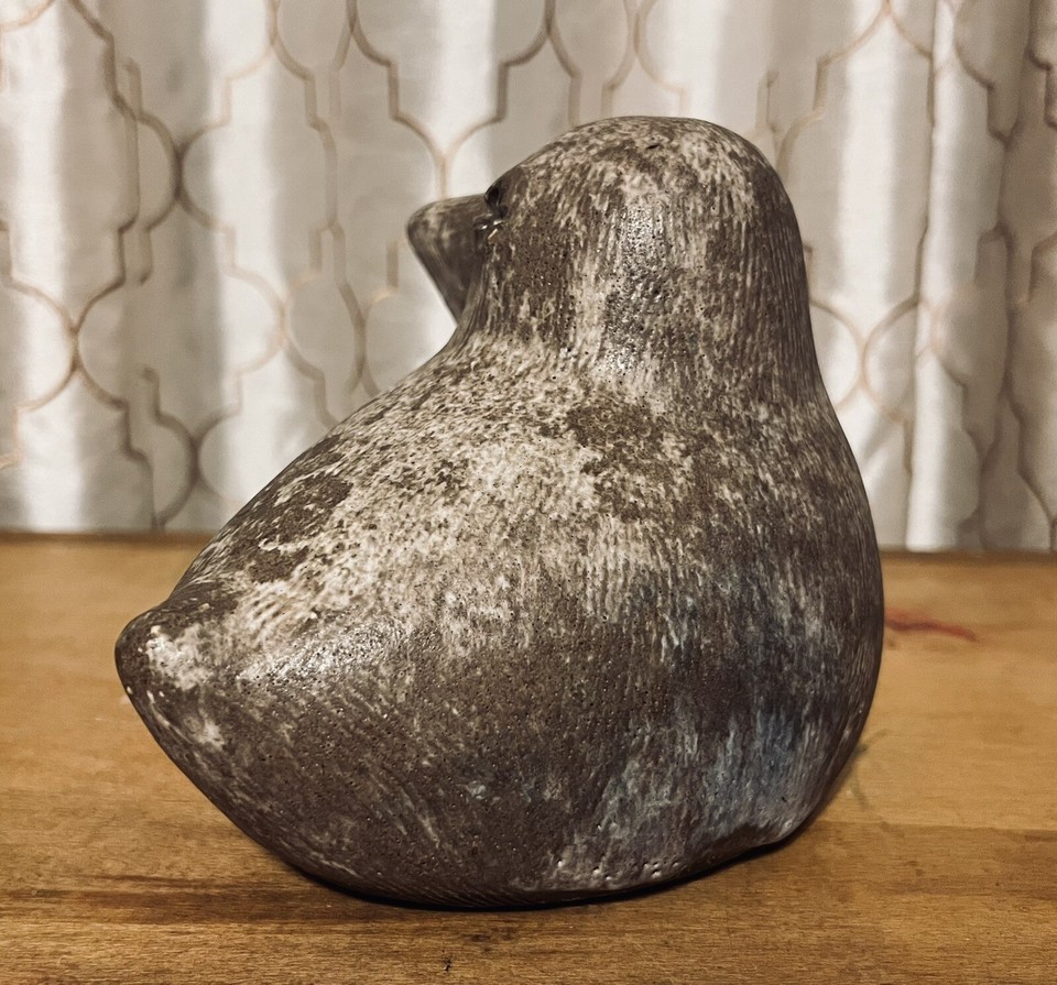 Beautifully Signed Vintage McCarty Pottery Nutmeg Grouse Bird Merigold ...