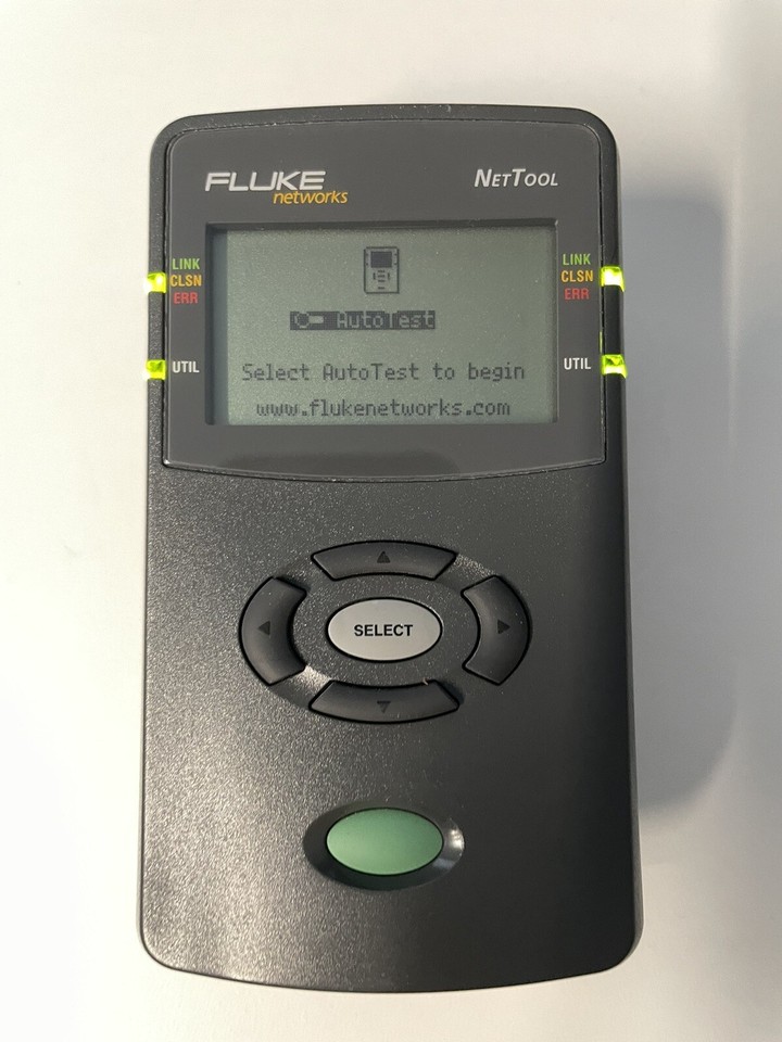 Fluke NetTool 10/100 Inline Network Connectivity Tester. Tested Working ...