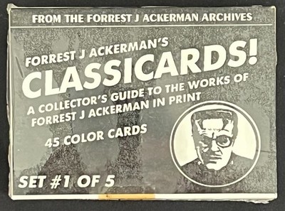 Classicards Forrest Ackerman Collection Set 1 of 5 Sealed 45 Color ...