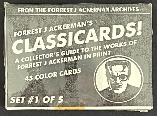 Classicards Forrest Ackerman Collection Set 1 of 5 Sealed 45 Color ...