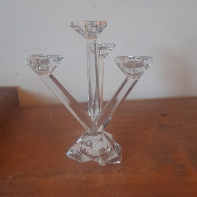 Villeroy & Boch Opera Lead Crystal Glass 4 Arm Candelabra Candle Holder ...