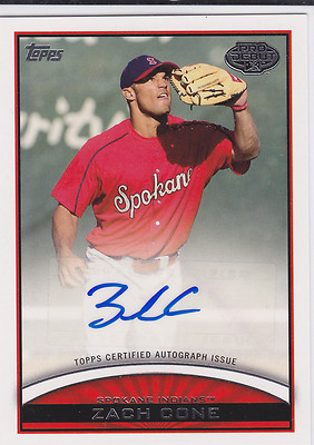 Zach Cone Texas Rangers 2012 Topps Pro Debut Autograph | eBay