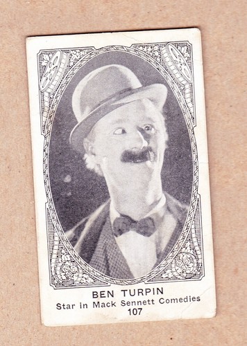 Ben Turpin 1921 E 123 American Caramel Actors & Actresses card # 107 | eBay