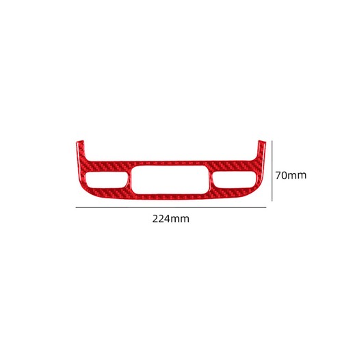Red Carbon Fiber Warning Light Cover For 2005-22 Chevrolet Colorado/GMC ...