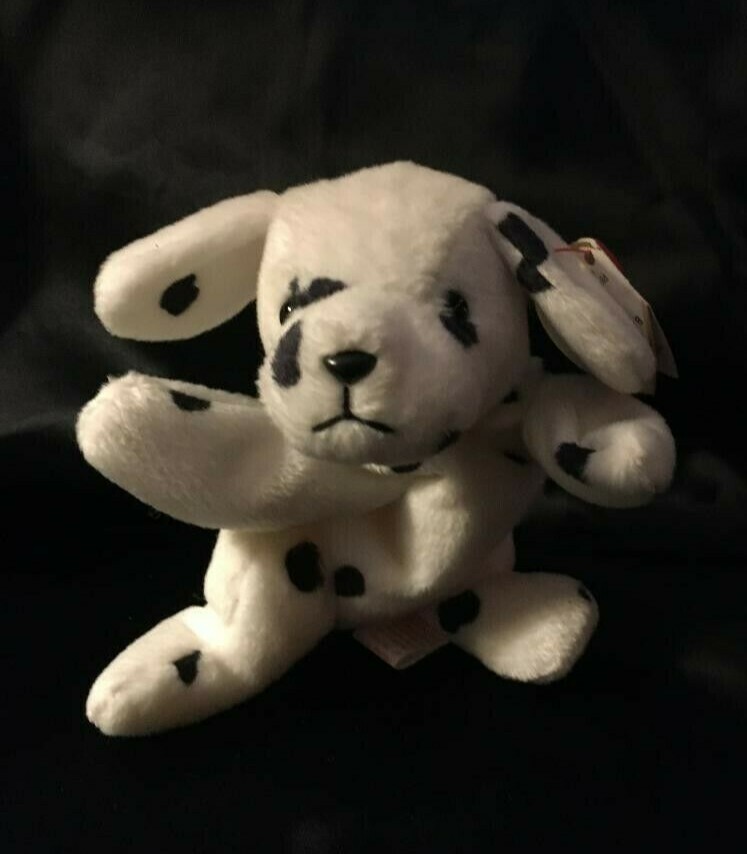 *RARE* Ty Beanie Baby SPARKY Style 4100, DOB 2-27-96, NO Red Star on ...