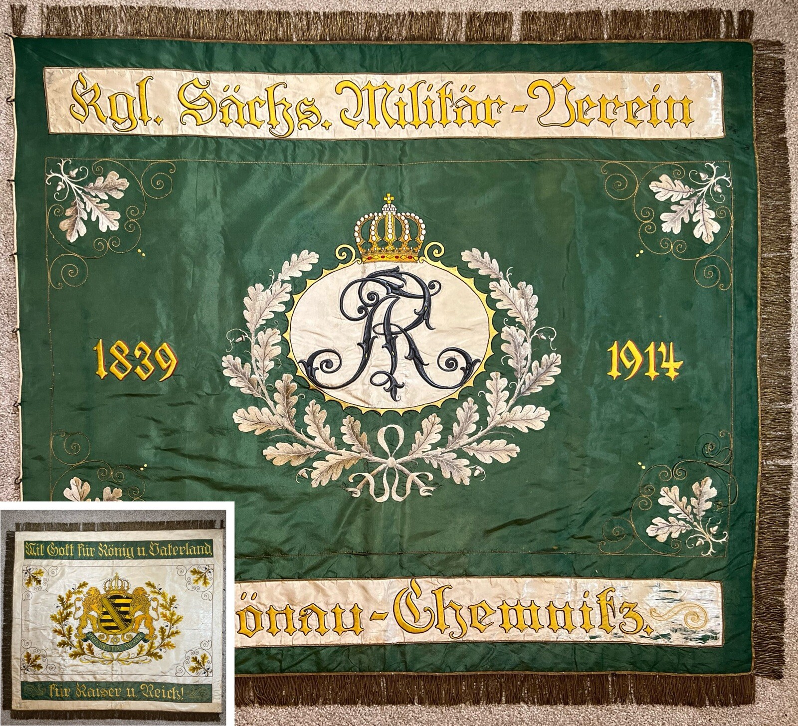 Pre WW1 World War 1 Royal Saxon Military German Prussian Veterans ...