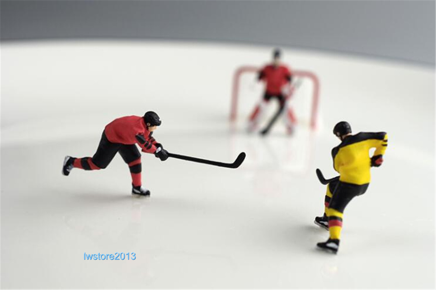 1/64 Ice Hockey Player Goal Scene Props Miniatures Figures For Cars ...