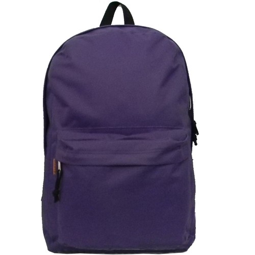 Classic 18in Basic Backpack, Simple School Book Bag Padded Straps w ...