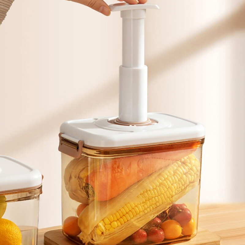 Kitchen Vacuum Storage Box Large Capacity Sealed Fresh-Keeping Box ...