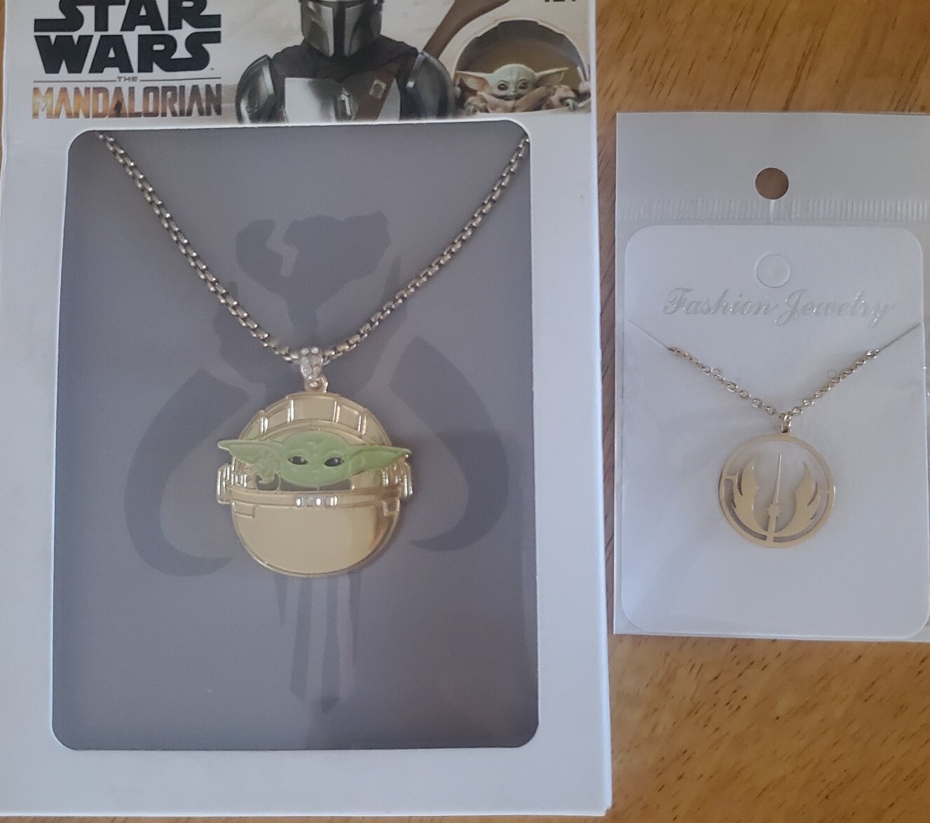 Star Wars The Mandalorian Grogu Baby Yoda Pendant Necklace + JEDI ORDER ...