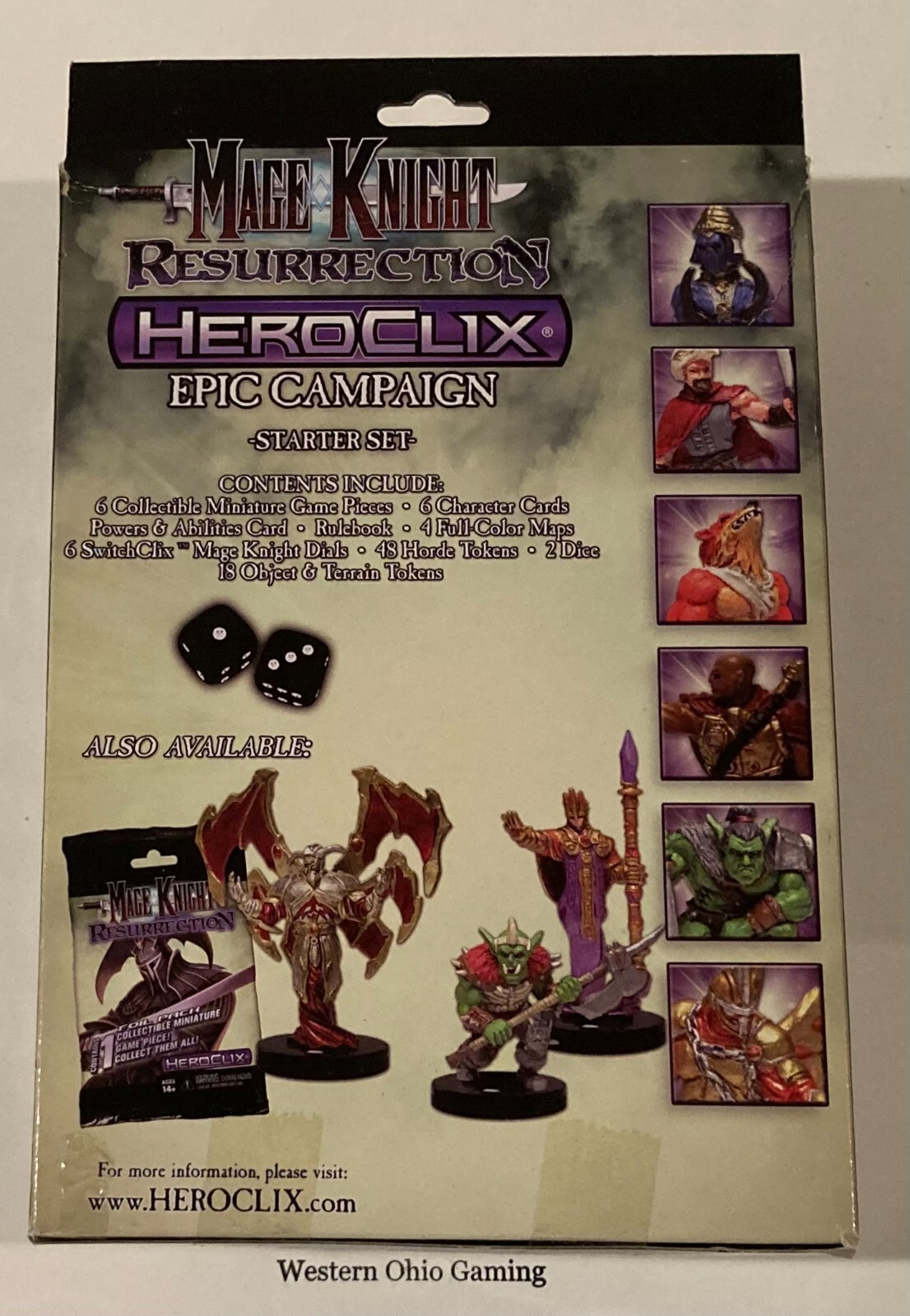 Mage Knight Resurrection Epic Campaign 6 Figure Starter Set Heroclix ...