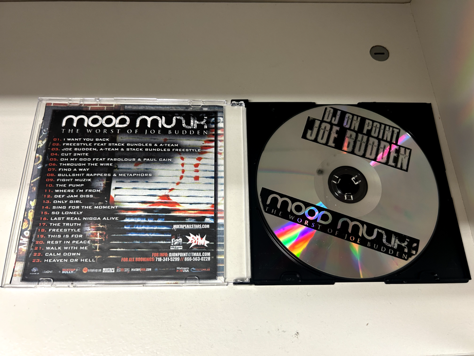 RARE JOE BUDDEN DJ ON POINT MOOD MUZIK VOL.1 2004 JERSEY MIXTAPE MIX CD ...