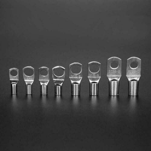 240PCS Copper Tube Terminals Kit Battery Welding Cable Lug Ring Crimp ...