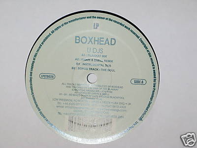 BOXHEAD u djs BLAKKAT SWAIN & SNELL the soul 12" RECORD | eBay