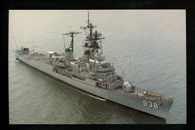 Military Ship chrome postcard USN Navy USS Jonas Ingram DD-938 ...