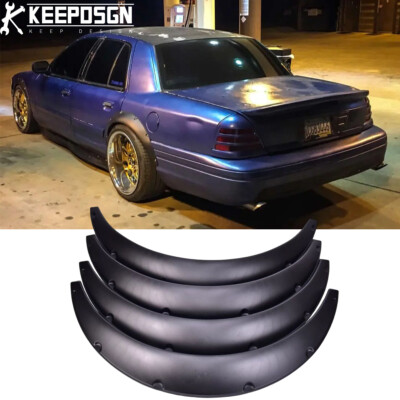 For 1992-2011 Ford Crown Victoria 4PCS Fender Flares Durable Wide Body ...