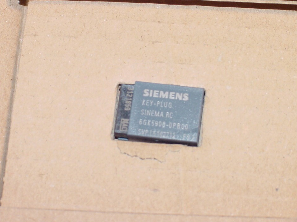 Siemens 6GK5908-0PB00 Key Plug, SINEMA RC, Removable Data Storage ...