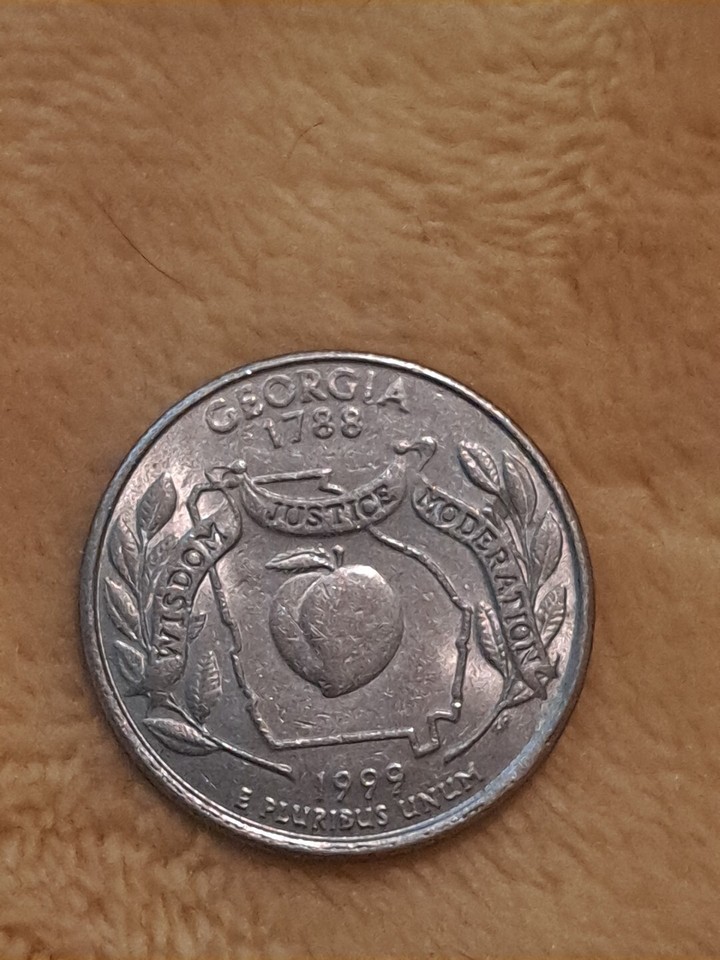 Original 1999 Rare Georgia State Quarter-Error-P MINT MARK-RARE | eBay