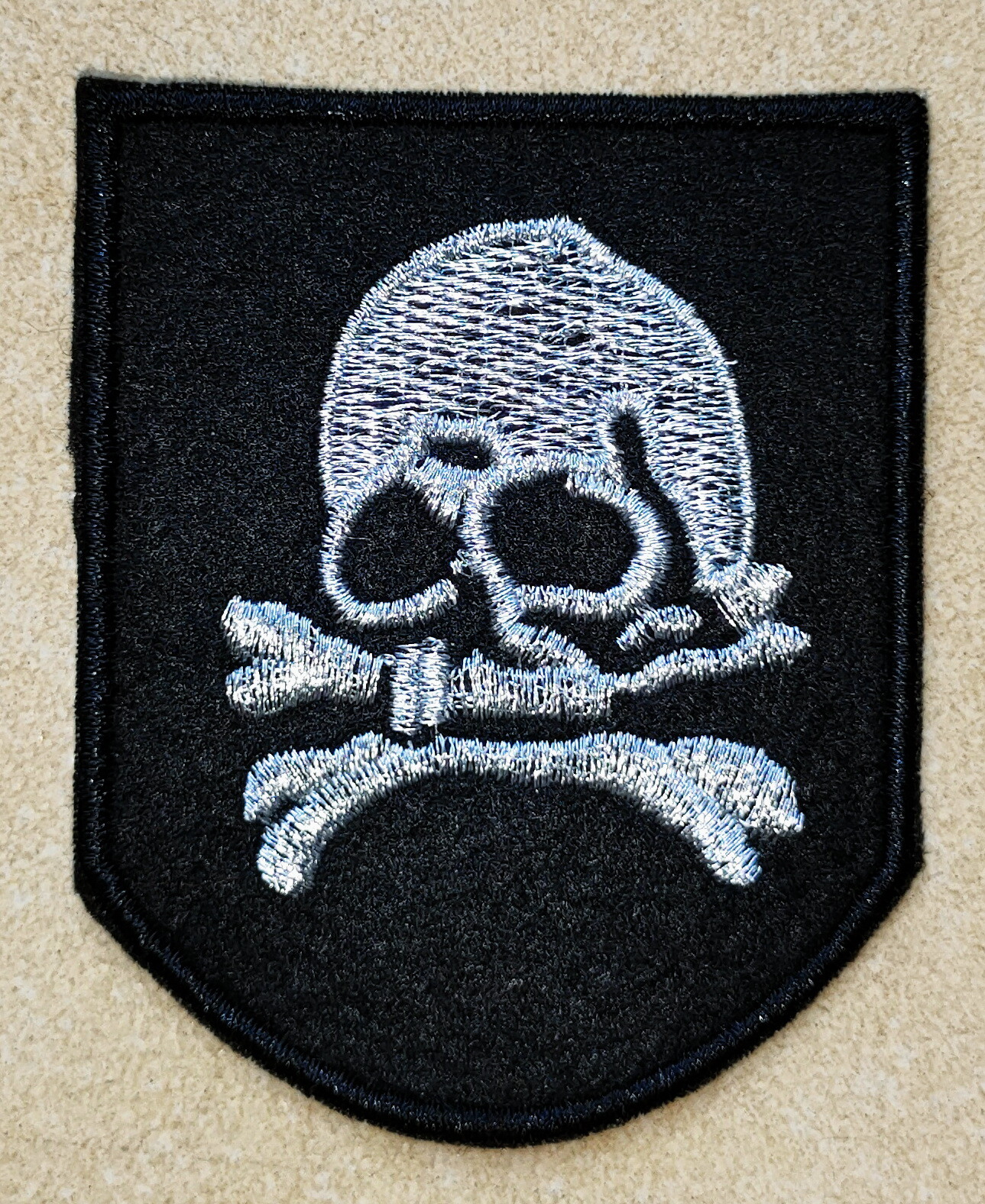 20x Skull Crossbones Army Badge Rank Soldier Military Iron on Patch ≈2. ...