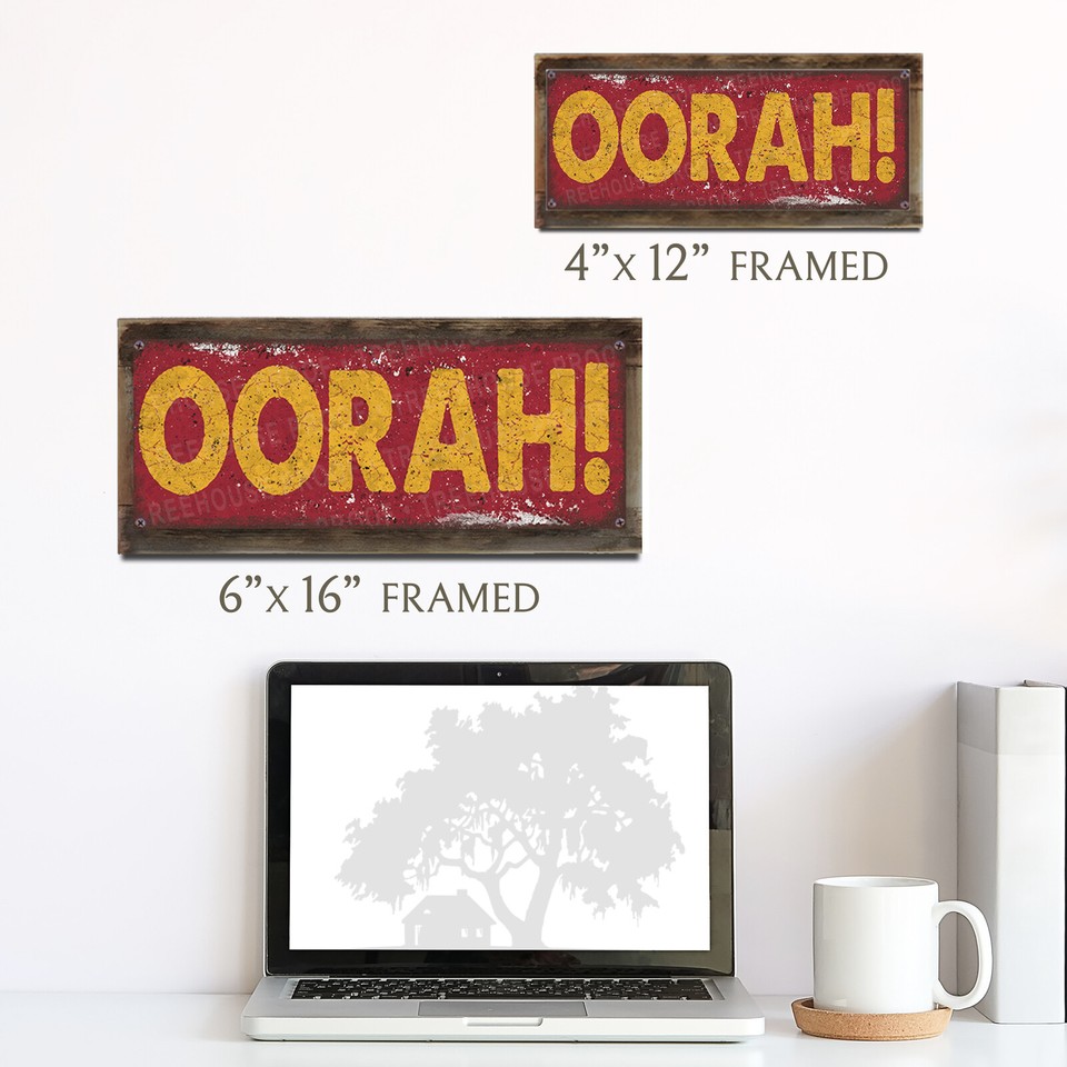 OOH RAH Marines Rustic Metal Street Signs - HandMade in USA THC2199 | eBay