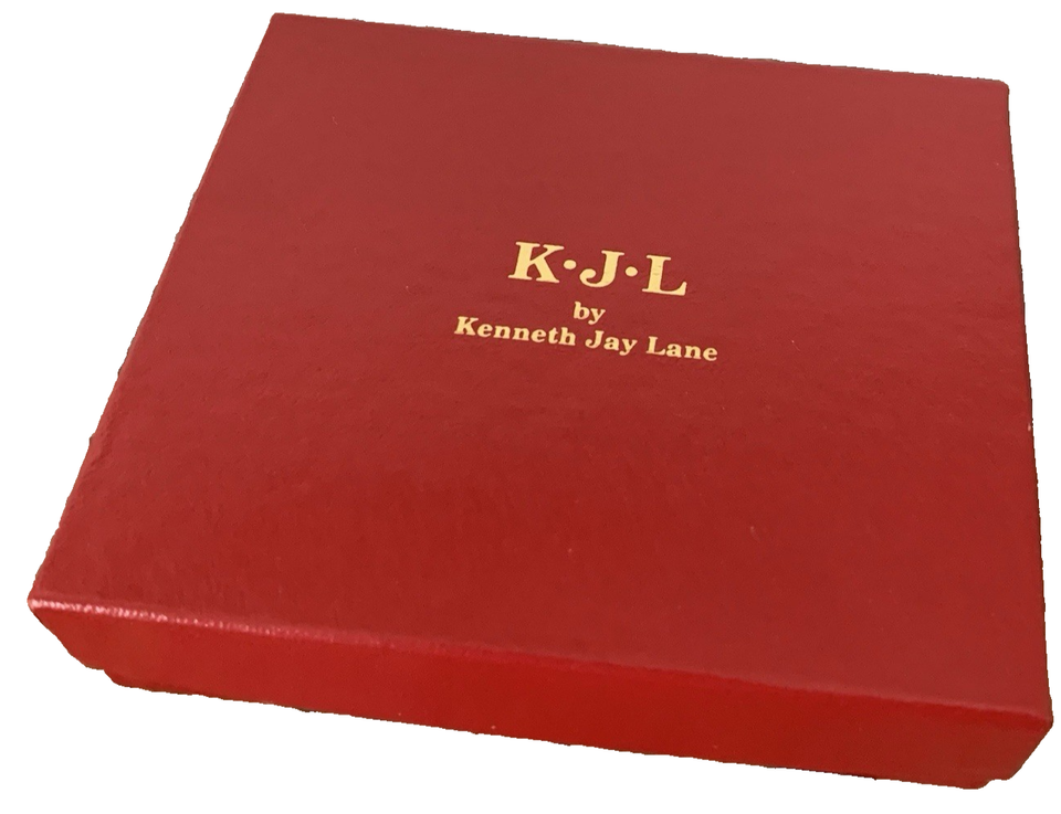 KLJ Kenneth Jay Lane Earrings Drop Dangle Lahore Fringed Beaded Gold ...