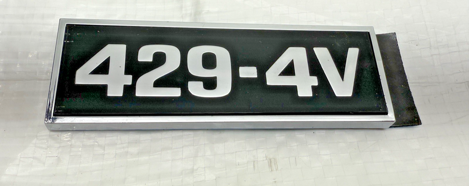 NOS Ford 429 4V Emblem New Old Stock Badge Ornament Trim Molding ...
