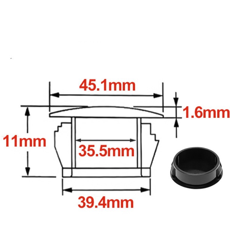10Pcs 40mm Hole Plugs, Plastic Hole Plugs Circular Hole Plug Cover ...
