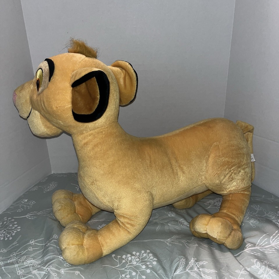 Disney The Lion King Jumbo Simba Plush Stuffed Animal 18x16x8 Hasbro ...