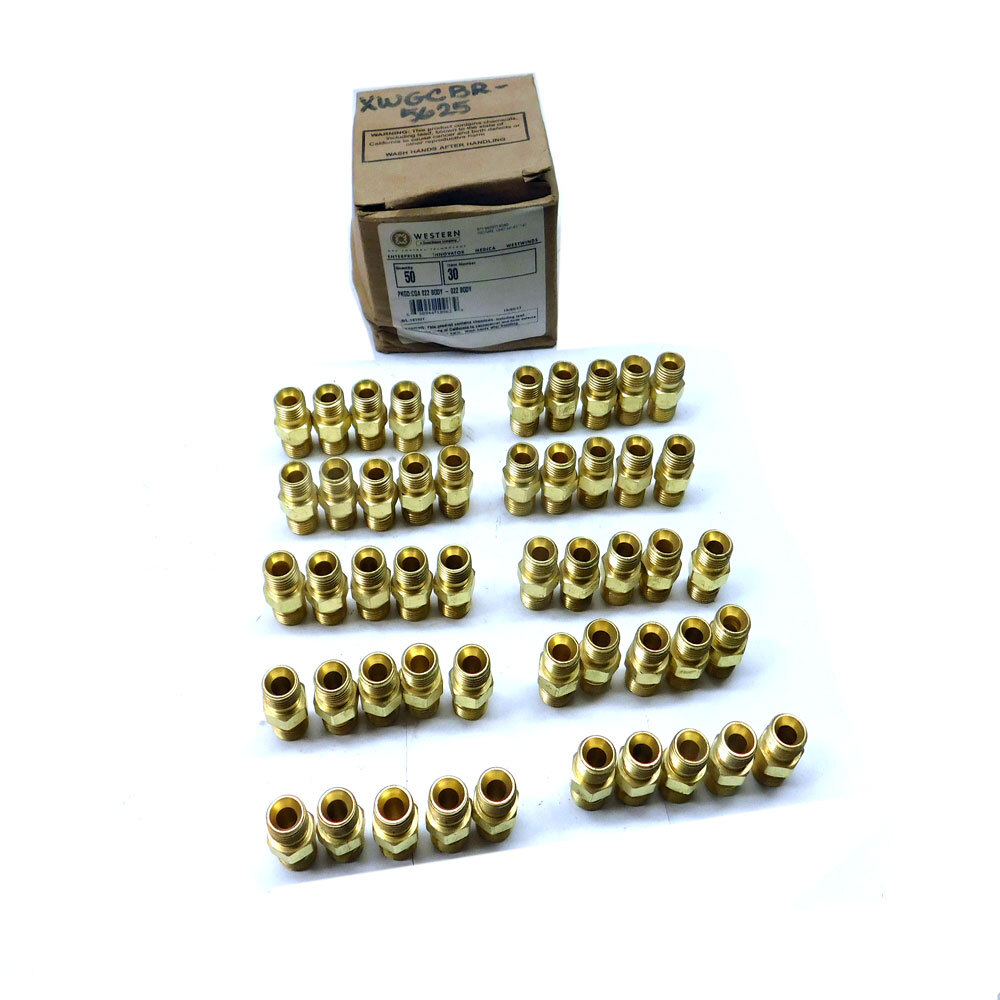 (Lot of 50) NEW Western Enterprises AW-34 Male/Male 9/16"-18 Inert Arc ...