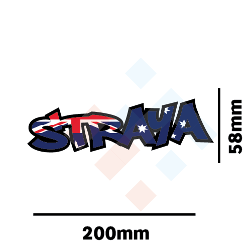 STRAYA Sticker Decal Aussie Flag Car Ute Bogan Window Aussie Australia ...