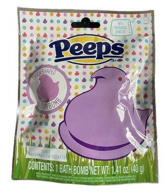 Peeps Chick Shaped Bath Bomb GRAPE MARSHMALLOW- USA Import UK Seller ...