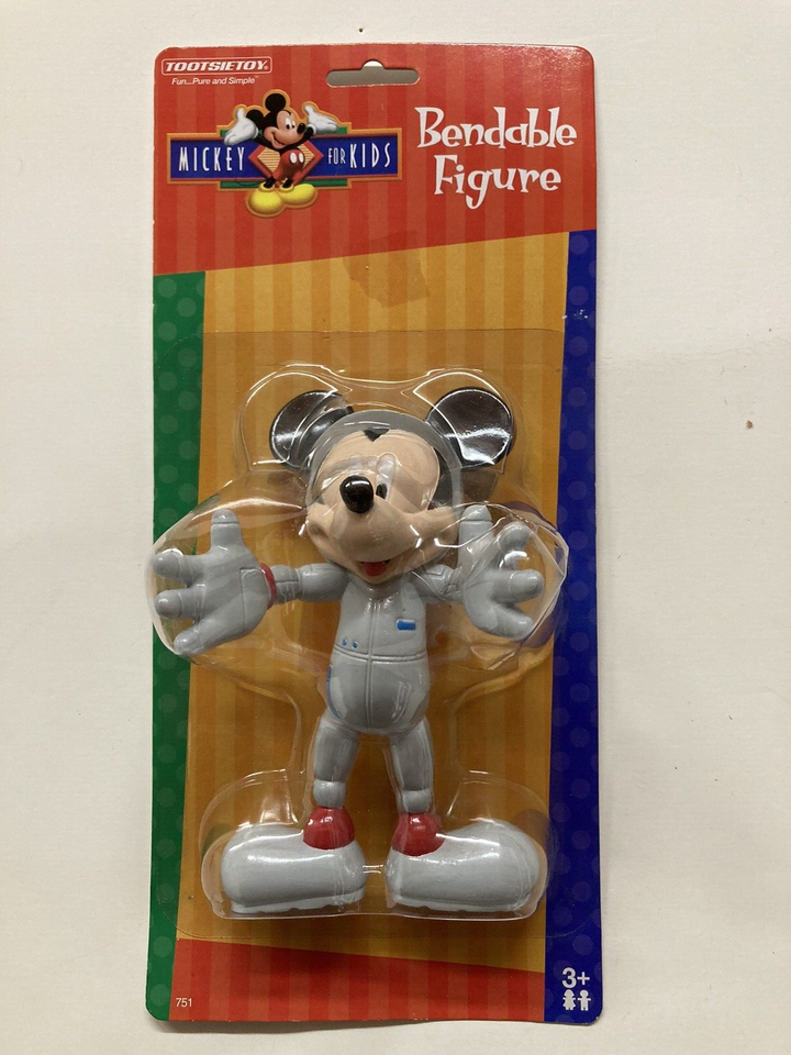 Vintage Mickey Mouse & Minnie Mouse Action Figure Bendable Tootsie 1998 ...