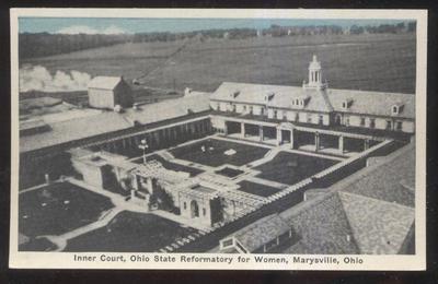 POSTCARD MARYSVILLE OH/OHIO WOMEN'S STATE REFORMATORY PRISON BIRD'S EYE ...