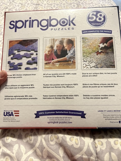 Vintage Football Memorabilia 1000 PC Springbok Jigsaw Puzzle 33-10856 ...