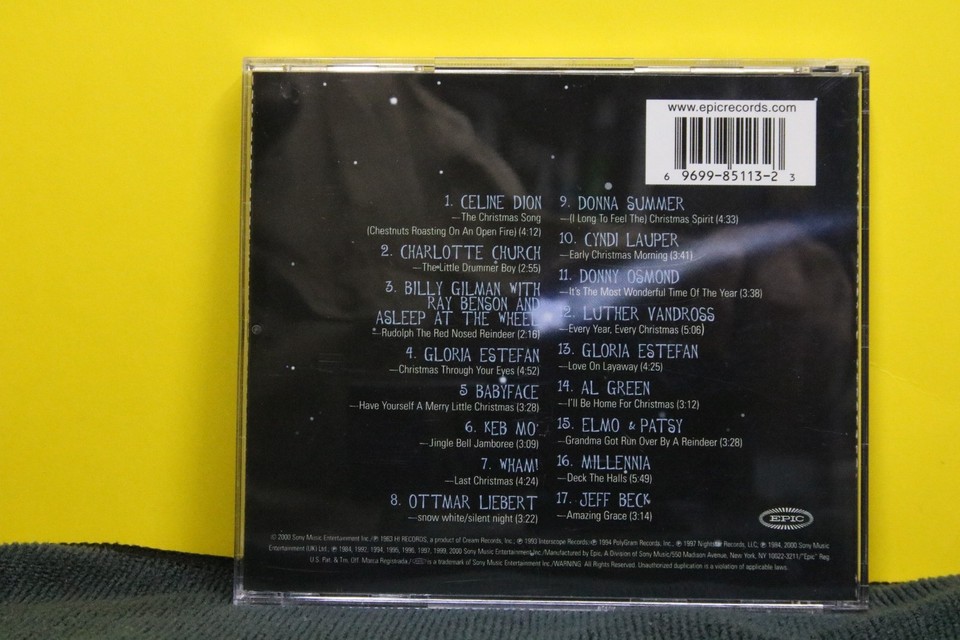 CD ALL-STAR CHRISTMAS 17 Songs Various Artists EPIC Records Excellent ...