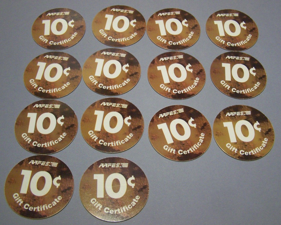 13th Print Set 10 Cent AAFES Pogs 2009 printing All 14 pogs Uncir. /NEW ...