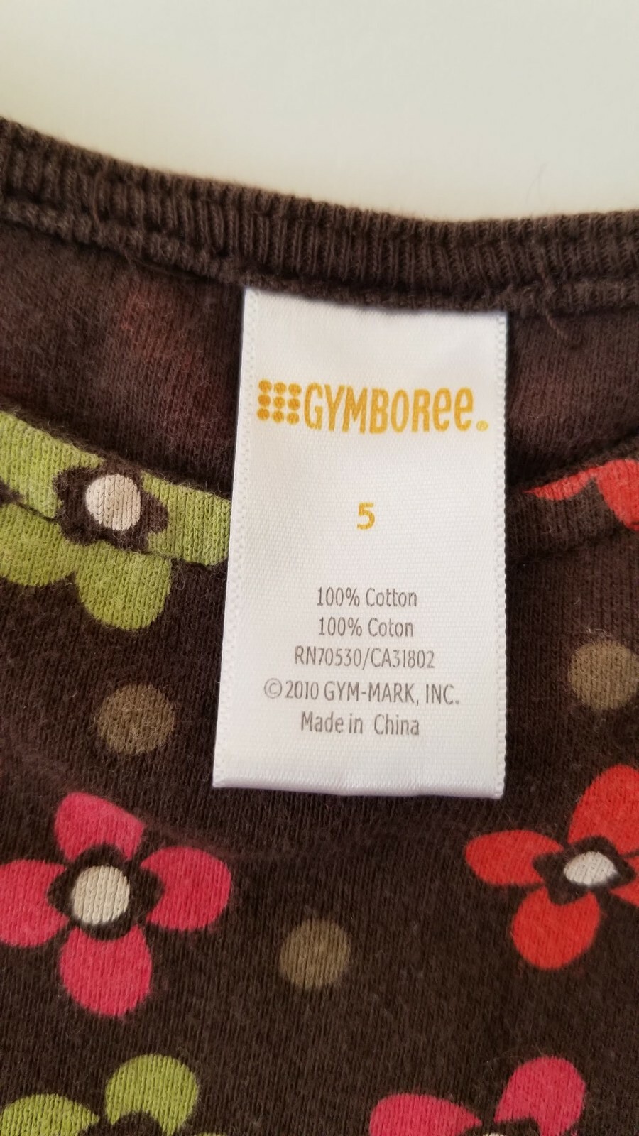 Gymboree Outlet Girl's Brown Flowers Long Sleeve Fall Autumn Dress ...