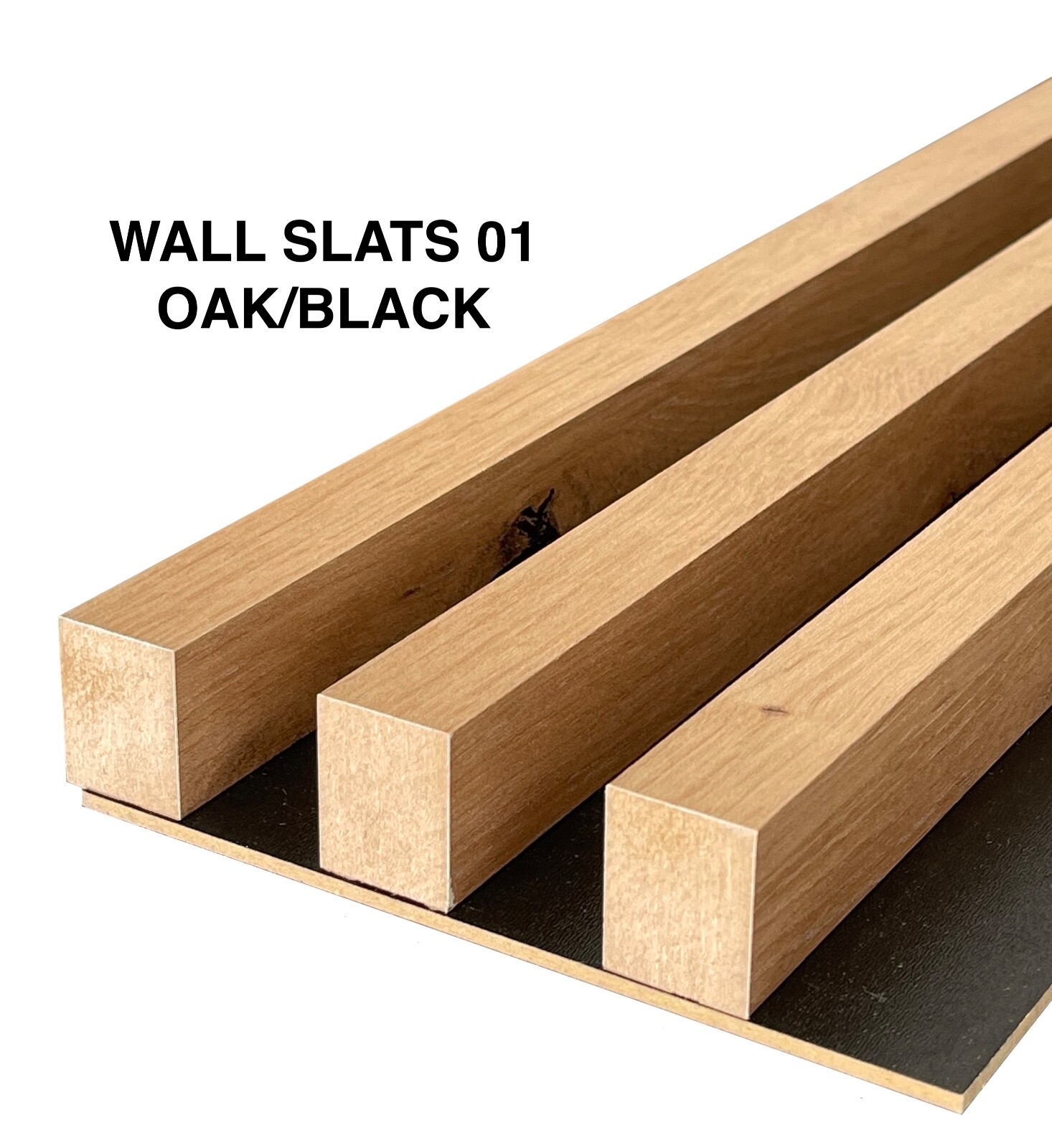 Wall Slats Decorative Wooden Panels Oak Black Grey White Lamele ...
