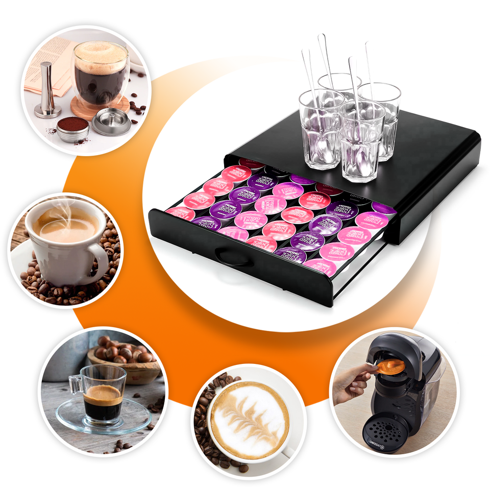 TASSIMO NESPRESSO COFFEE POD HOLDER GUSTO DOLCE CAPSULE STAND CHROME ...