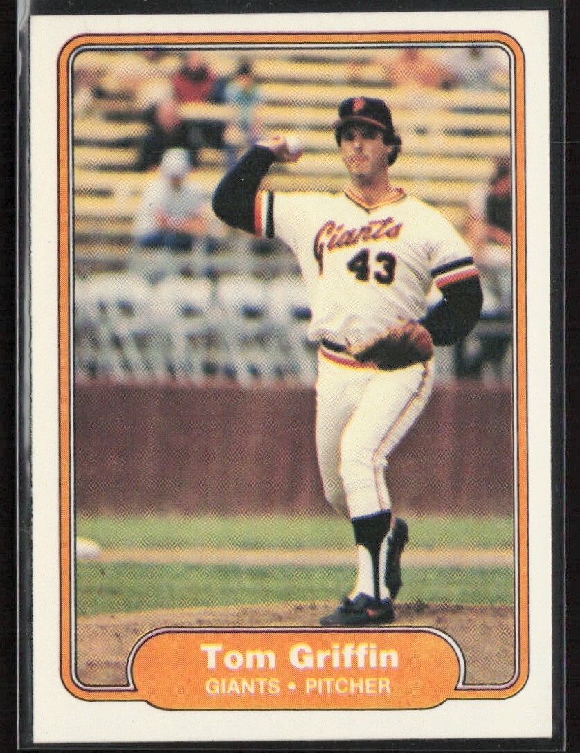 1982 Fleer #389 Tom Griffin San Francisco Giants | eBay
