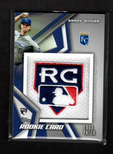 BRADY SINGER 2021 TOPPS ROOKIE CARD PATCH LOGO KANSAS CITY ROYALS | eBay