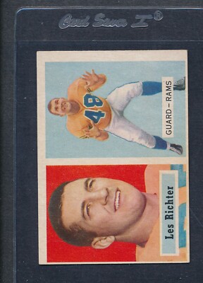 1957 Topps #010 Les Richter Rams EX *1135 | eBay