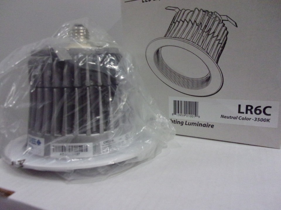 CREE LR6C 6" RETROFIT LED DOWNLIGHT 12W 35K 650 LUMENS 90 CRI 120V NO ...