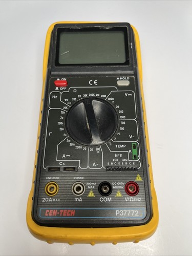 Cen-Tech Function Digital Multimeter P37772 Unit and Case only ...