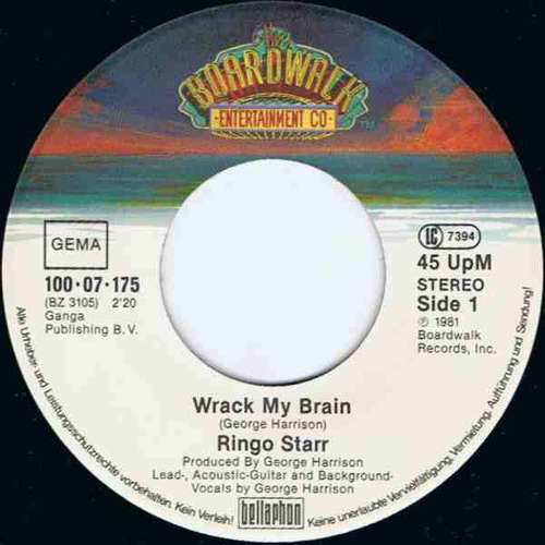 Ringo Starr Wrack My Brain 7" Single Vinyl Schallplatte 73257 | eBay.de