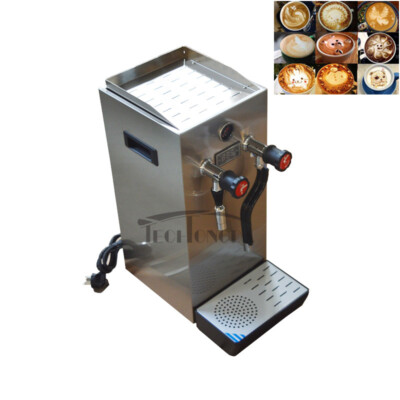 220V 10L Stainless Steel Milk Bubble Machine Steam Boiling Water ...