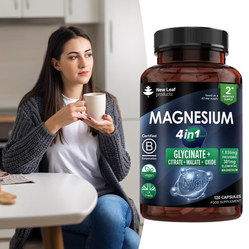 Magnesium Glycinate 4in1 Complex 1836mg - High Strength Magne sium ...